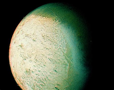 Neptunes Largest Moon Triton Photograph By Nasa Science Photo