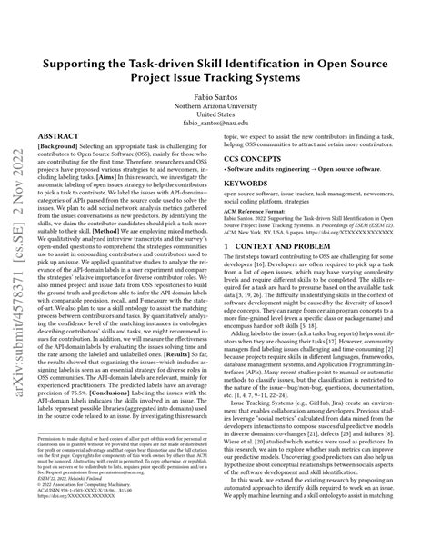 pdf supporting the task driven skill identification in open source
