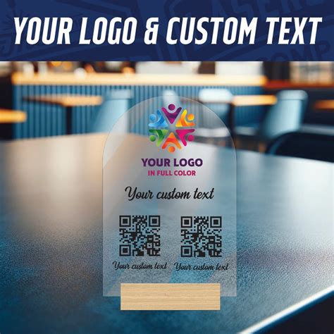 Tabletop Qr Code Sign Etsy