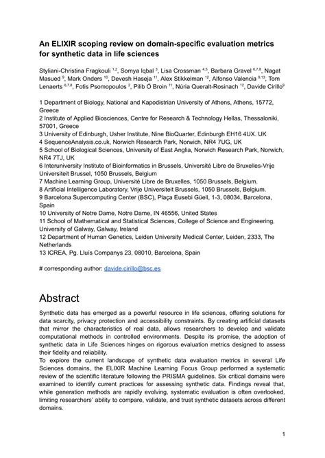 Pdf An Elixir Scoping Review On Domain Specific Evaluation Metrics