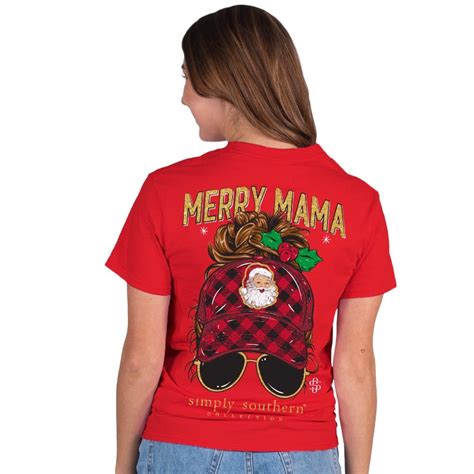 Simply Southern Merry Mama And Mini Holiday T Shirt Simplycutetees