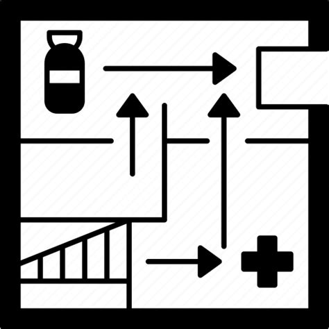 Evacuation Plans Security Exit Sign Icon Download On Iconfinder