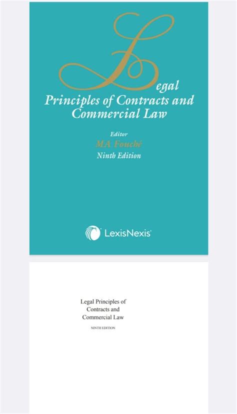 Legal Principles Of Contracts And Commercial Law 9th Edition 2025