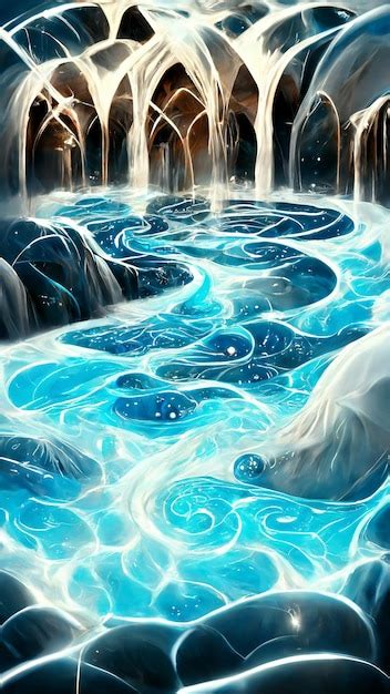 Premium AI Image Water Ripple Environment Particle Effect Map