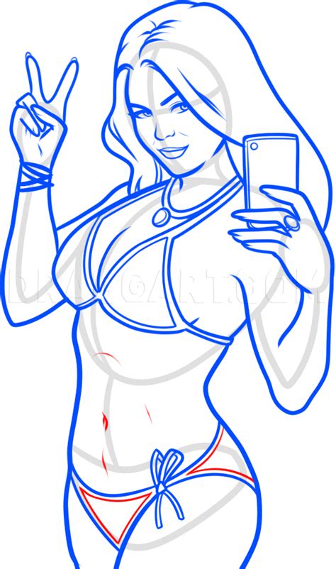 How To Draw Female Deadpool Step By Step Drawing Guide By Dawn Artofit