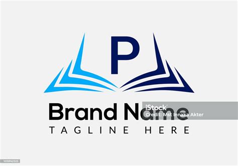 편지 P 템플릿에 교육 로고 P 편지에 책 로고 열기 초기 교육 기호 개념 템플릿 로고에 대한 스톡 벡터 아트 및 기타 이미지 로고 알파벳 P 책 Istock