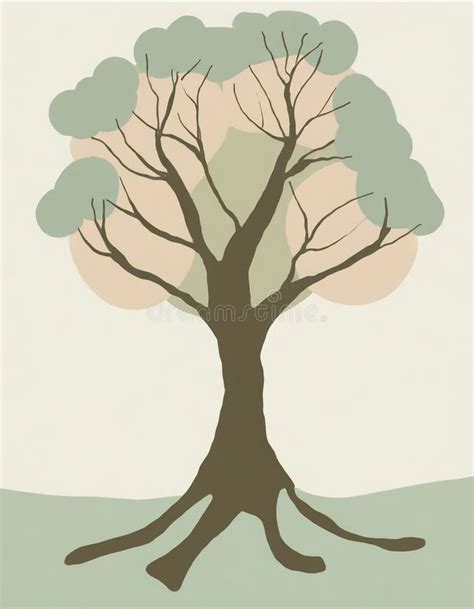 Illustration Of The Tree Of Life Root Of The Tree Stock Illustration Illustration Of Circle