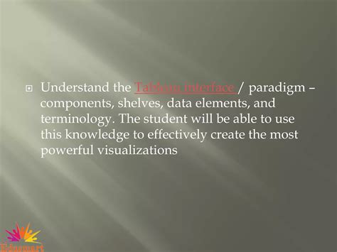 tableau for beginners ppt