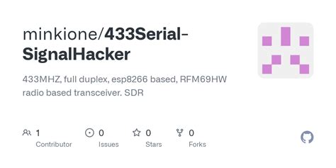 Github Minkione433serial Signalhacker 433mhz Full Duplex Esp8266