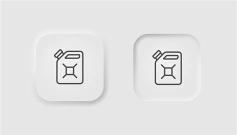 중성형 스타일의 연료 용기 아이콘 편집 가능한 획 비즈니스 아이콘 흰색 Ui Ux 제리칸 기호 자동차 휘발유 빈 연료 가스 뉴모픽 스타일 벡터 그림입니다 0명에 대한 스톡