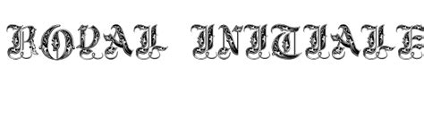 Royal Initialen Font