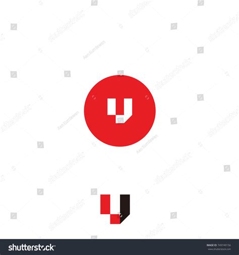 Byte Font Logo Circle Flat Vector เวกเตอร์สต็อก ปลอดค่าลิขสิทธิ์