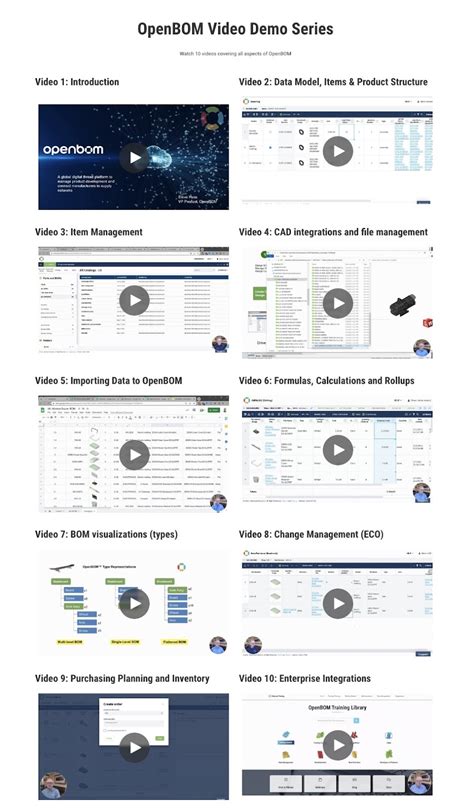 Openbom Video Demo Series Openbom