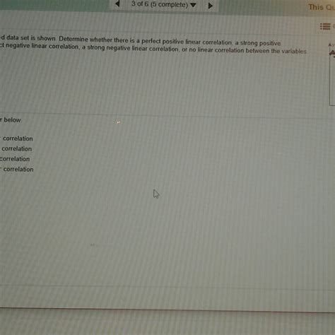 Data Set Is Shown Determine Whether There Is A