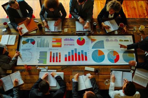 Business Meeting Analyzing Sales Performance And Marketing Strategies