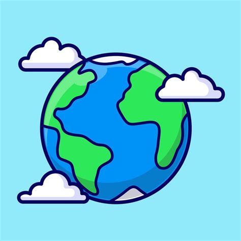 Free Vector Cartoon Earth Art Design Vector Illustration 38498742