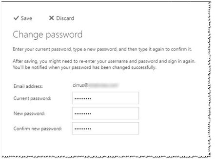 Password Reset In OWA For End Users