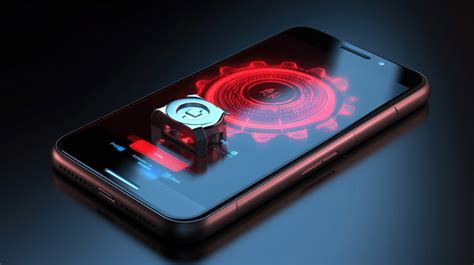 Security Illustration 3d Illustrated Rendering Of Smartphone With Padlock And Secure Badge