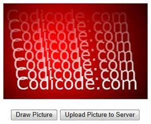 Draw A Canvas Image Upload And Save It On The Server