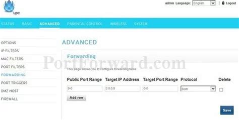 Fastest Technicolor TC Router Open Port Instructions