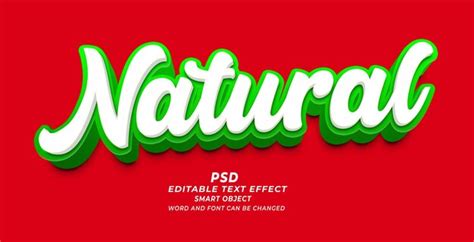 Premium PSD Nature D Editable Text Effect Photoshop Template
