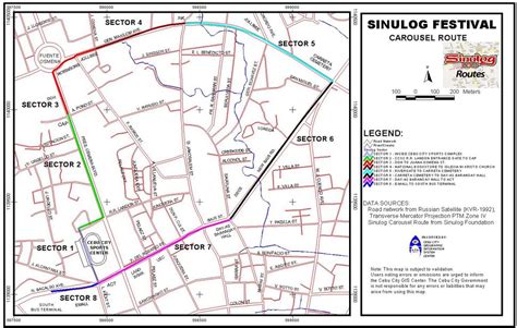 Sinulog Procession Route Map And Sinulog Grand Parade Route Map