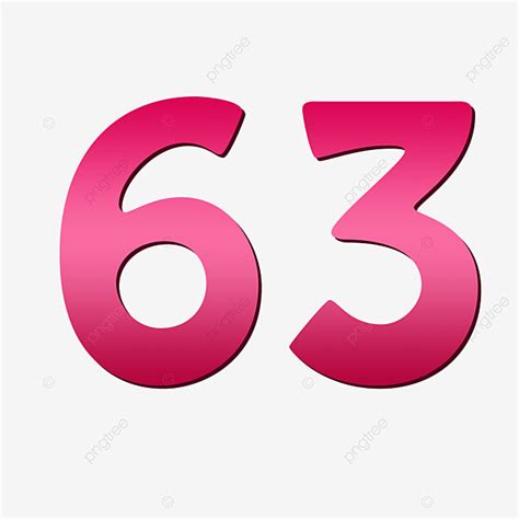 Número 63 PNG dibujos 63 Número Número Atractivo PNG y PSD para