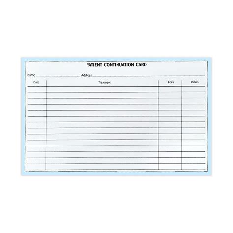 Dental Patient Record Cards At Haydee Johnson Blog