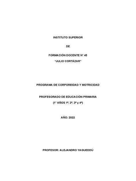 programa de corporeidad i s f d 45 2022 pdf ciencias sociales