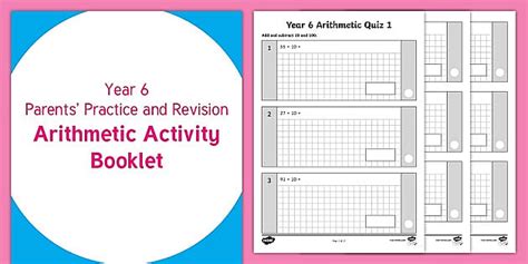 Arithmetic Revision Year 6 Sats Practice Booklet Twinkl