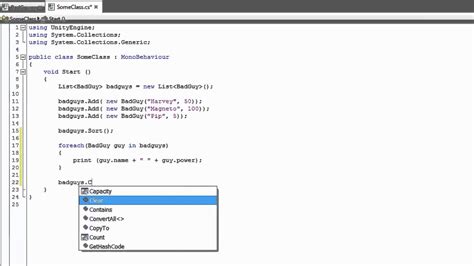 lists random elements and defining elements unity engine unity