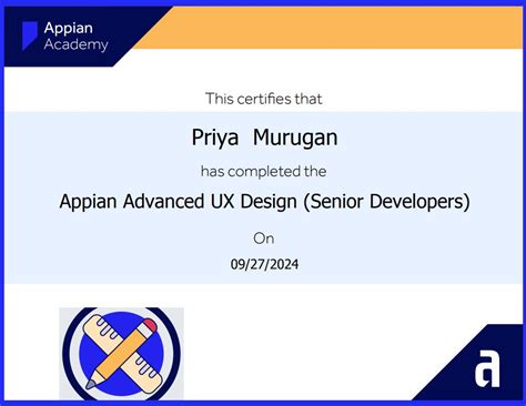 🌟 Exciting News 🌟 Im Thrilled To Share That Ive Completed The Appian Advanced Ux Design