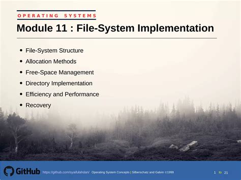 Operating System Ch11 File System Implementation Ppt
