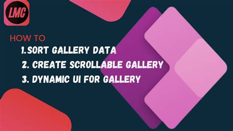 powerapps canvas sort gallery data scrollable gallery dynamic ui youtube