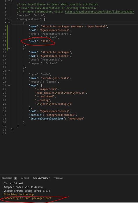 Hermes Direct Debugging Configuration Does Not Respect Port Changes Issue Microsoft
