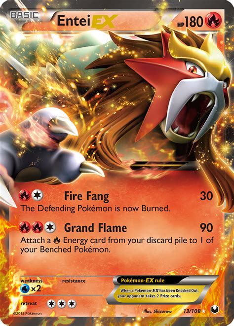 Entei Ex Dark Explorers Pokemon Card Pikawiz