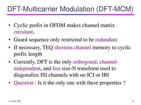 Ppt A Dct Based Broadband Multicarrier Transceiver Powerpoint Presentation Id5695838