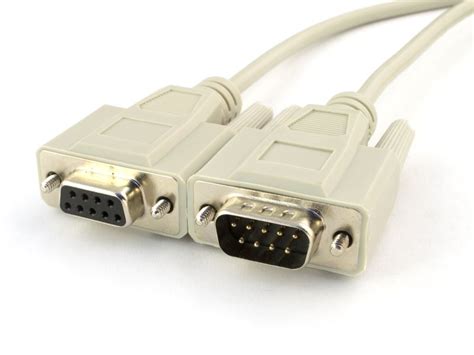 10 FT Null Modem Cable DB9 M F Computer Cable Store