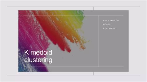 K Medoid Clusteringpptx Computing Technology And Computing
