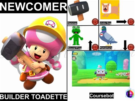 Builder Toadette Smash Bros Moveset By Ramosartstation On Deviantart