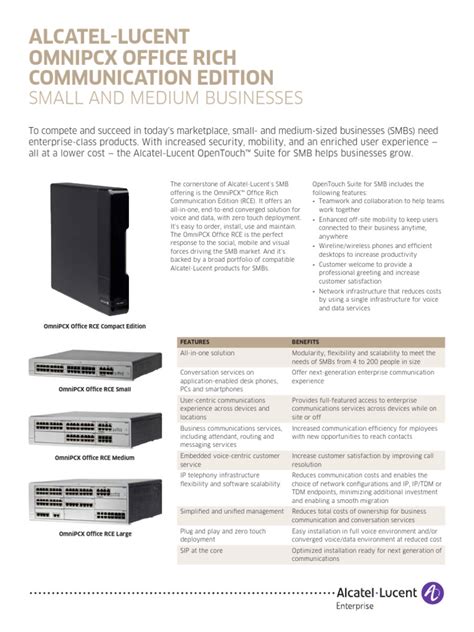 Omnipcx™ Office Rich Communication Edition Pdf
