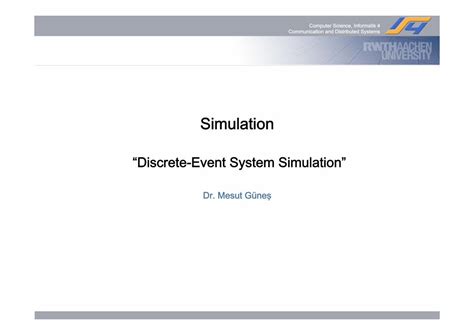 pdf “discrete event system simulation” rwth aachen …€œdiscrete