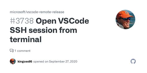 Open Vscode Ssh Session From Terminal Issue Microsoft Vscode Remote Release Github