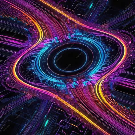 Premium Photo Digital Abstract Background Of Technological Processes Neural Networks And