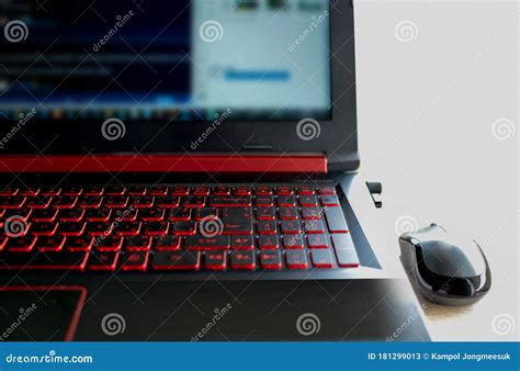 Illuminated Keyboard For Gaming Backlit Keyboard With Versatile Color Schemes Stock Image