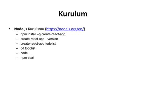 Reactjs Web Programlama Ppt