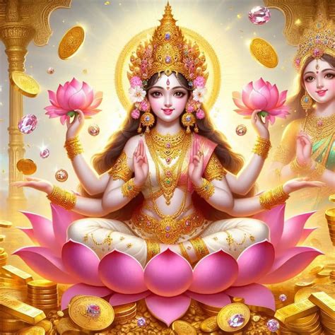 ภาพพระแม่ลักษมีปางประทานทรัพย์สินเงินทอง แกลเลอรีที่โพสต์โดย พรอุมา โภคสัมปท Lemon8