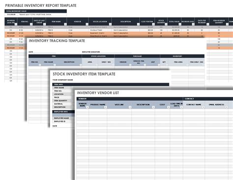 Inventory Report Template Bank Home Com