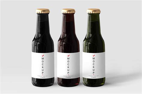 Free Cola Bottle Label Mockup Design