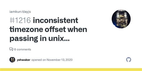 Inconsistent Timezone Offset When Passing In Unix Timestamp And Iso